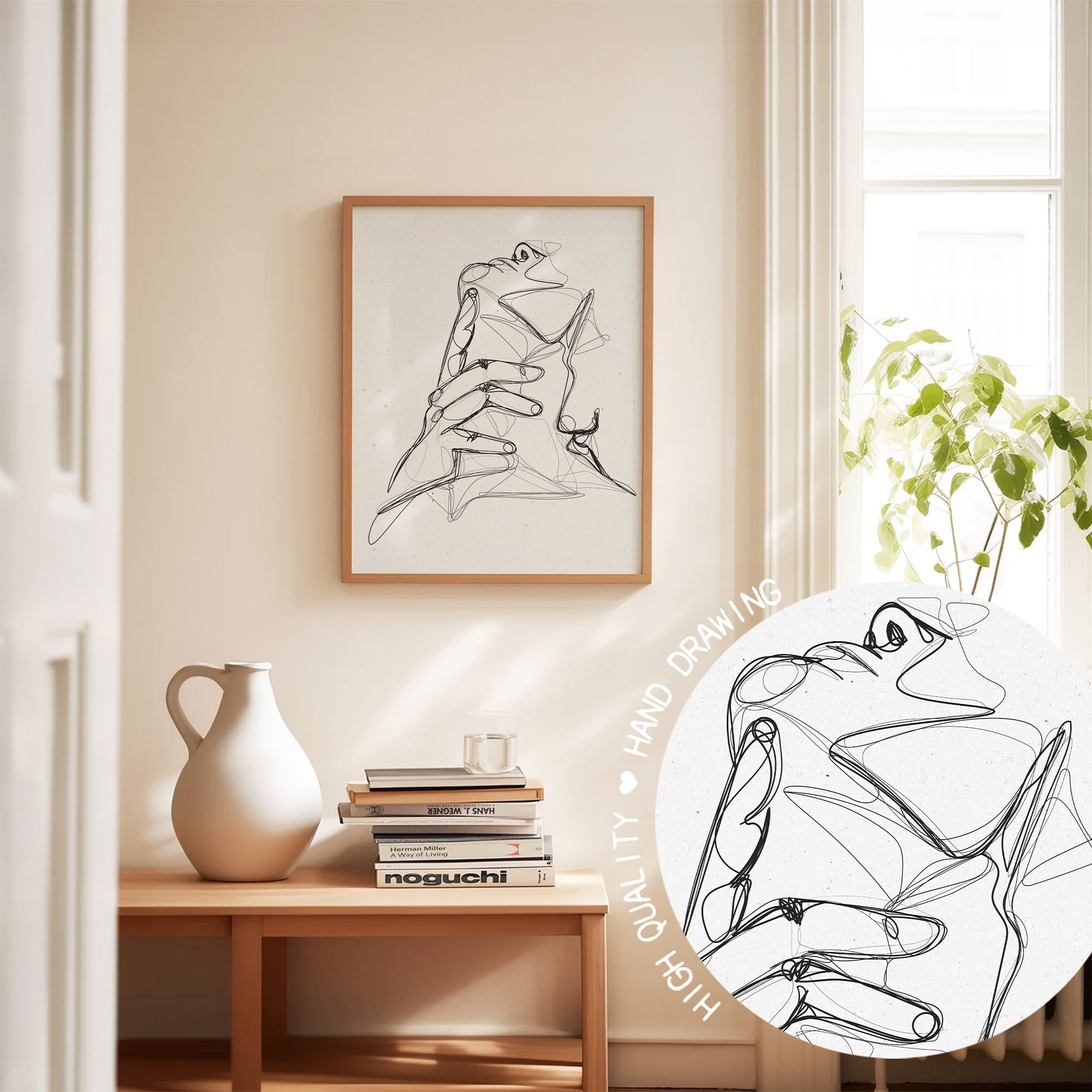 Minimalist LGBTQ Gay Couple Poster - Queer Love Illustration, Intimate ...