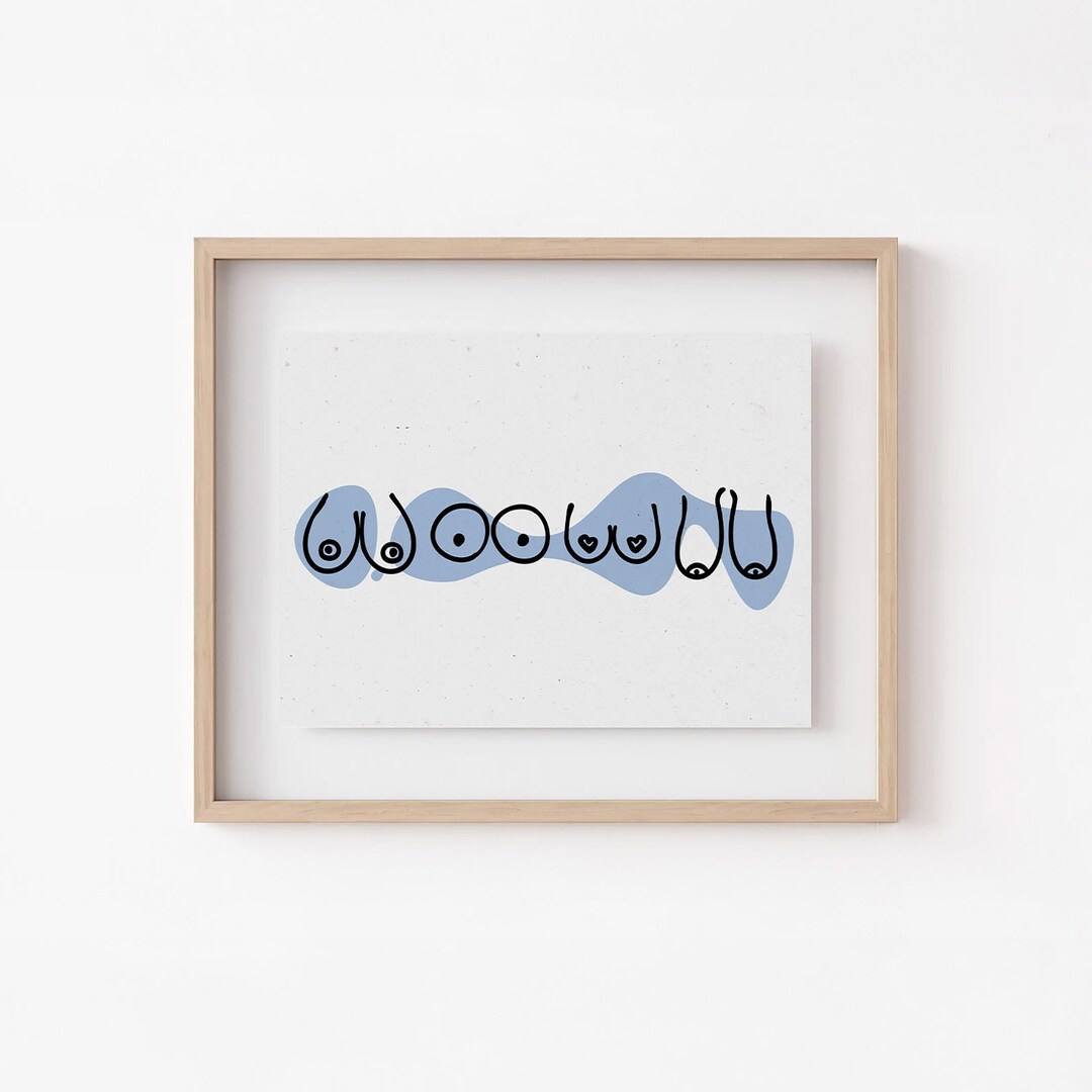 Body Positive Wall Decor,feminist Breast Art Celebrate Diversity ...