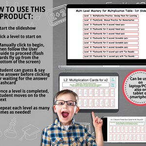 Multiplication Times Table Flashcards, Bundle, Math Practice ...