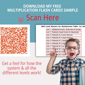 Digital Multiplication Times Table Flashcards, Level 5, Math Practice ...