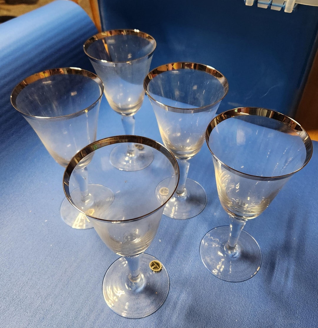 Vintage Helios West Germany Crystal Wine Glasses 5 - Etsy