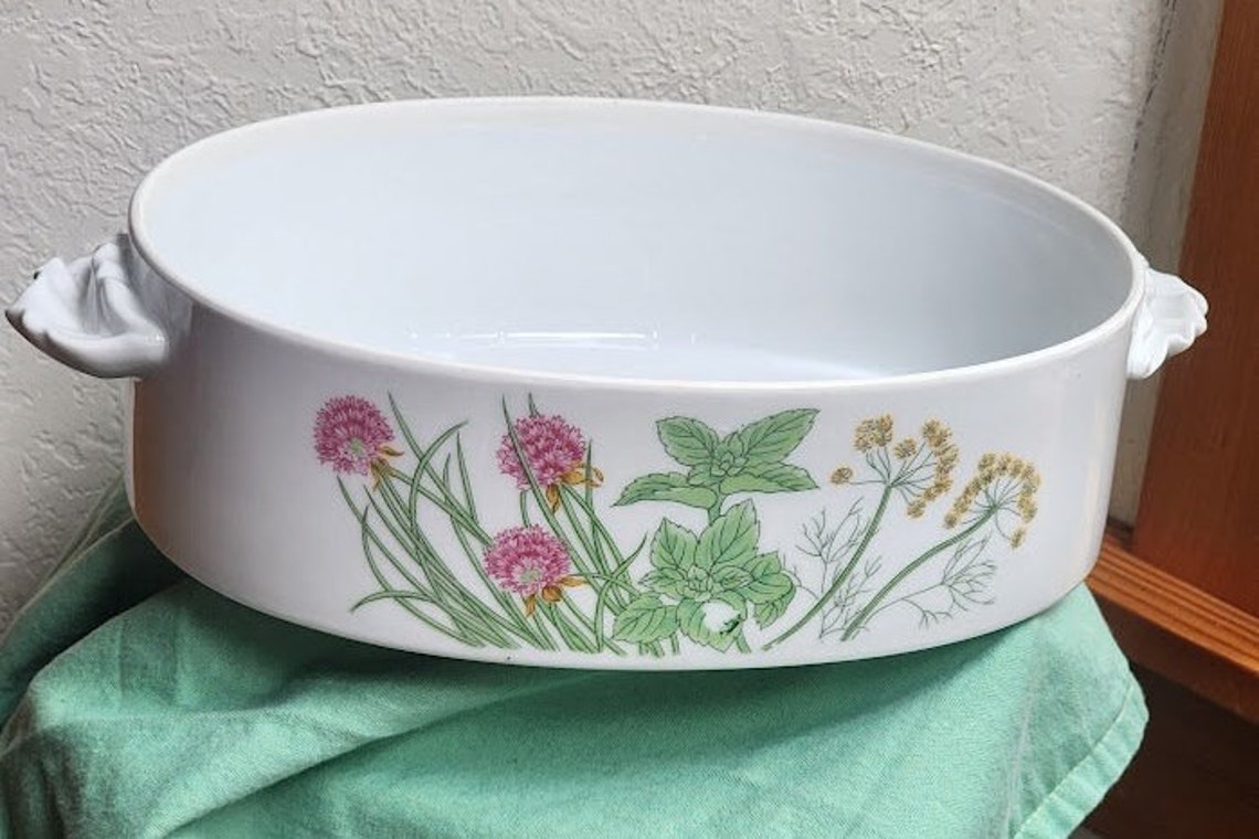 Vintage Shafford Japanese Porcelain Casserole Dish With Lid: Spring ...