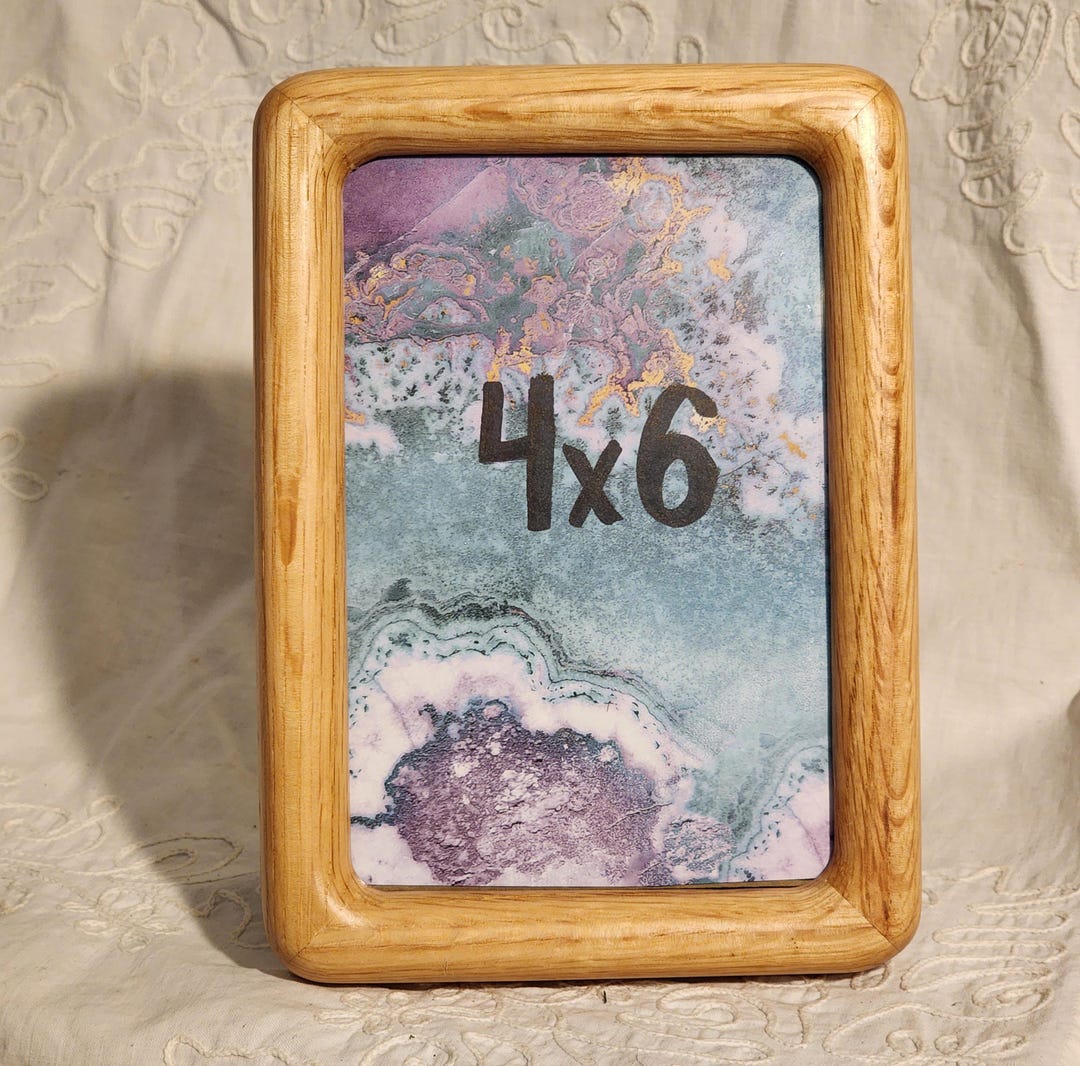Vintage 4 X 7 Inch Oak Wood Photo Frame: Vertical or Horizontal ...