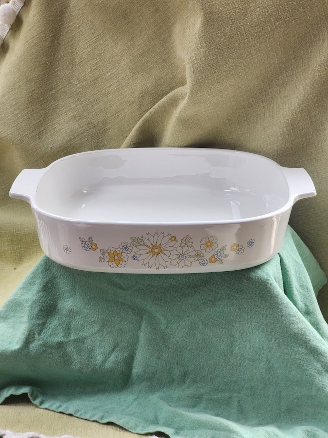 Vintage 1969-1972 Corning Ware "floral Bouquet" A-10-B: 9 3/4 Inch ...