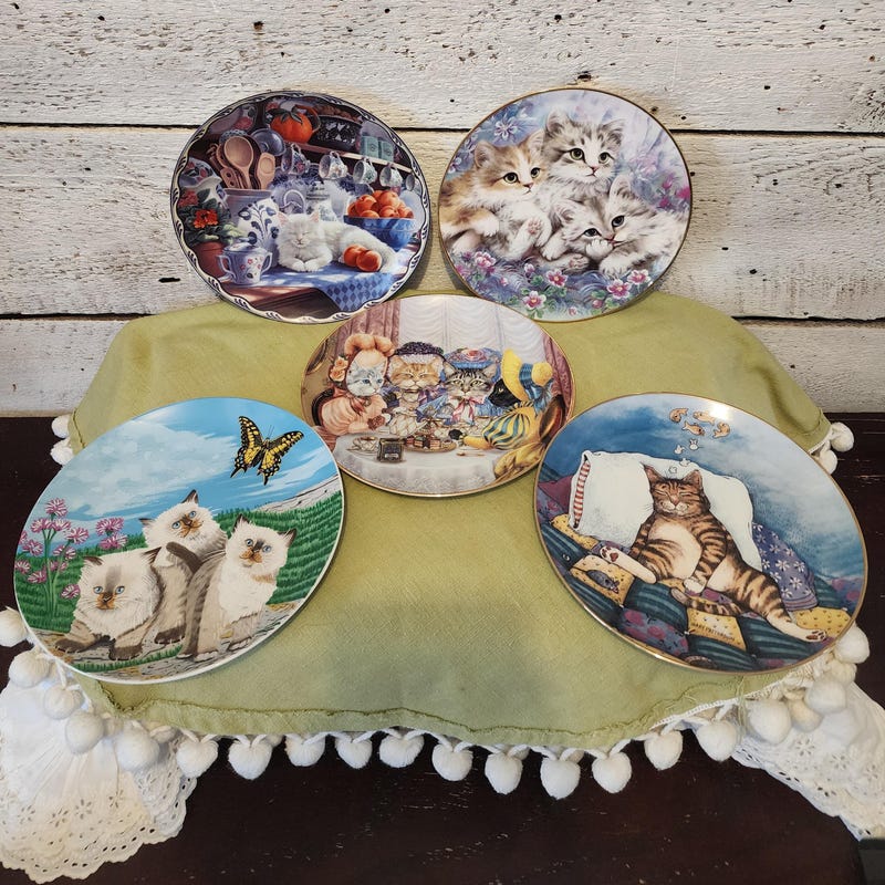 Cat Decorative Plate - Etsy