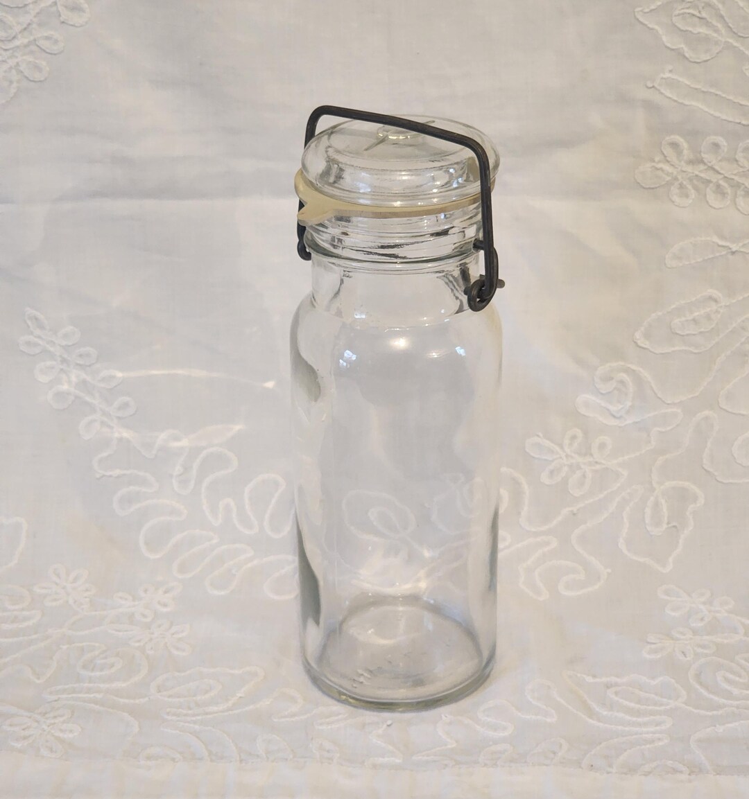 Vintage Wheaton Swing Top Glass Jar, Canning Jar With Bail Wire Hinge ...