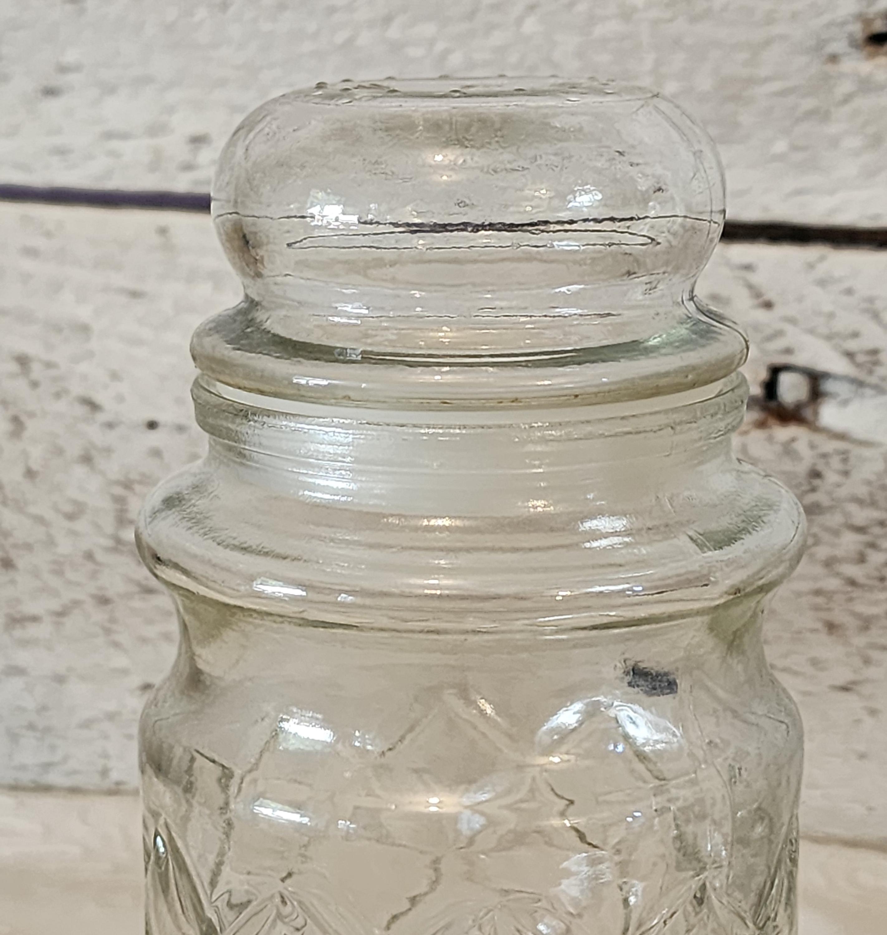 Vintage 1984 Planters Mr. Peanut Glass Jar With Lid, Anchor Hocking ...