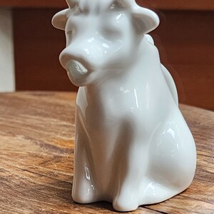Vintage Dansk White Mini Cow Creamer or Bud Vase Breakfast Bar Cafe ...