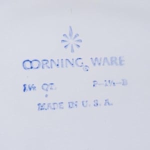 VERY RARE 1960-1961 Blue Cornflower Corning Ware P-1 1/2-B, 1.5 Quart ...
