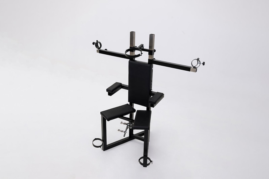 Bondage Chair With Handcuffs and Collar, Heavy Duty Steel Frame - Etsy