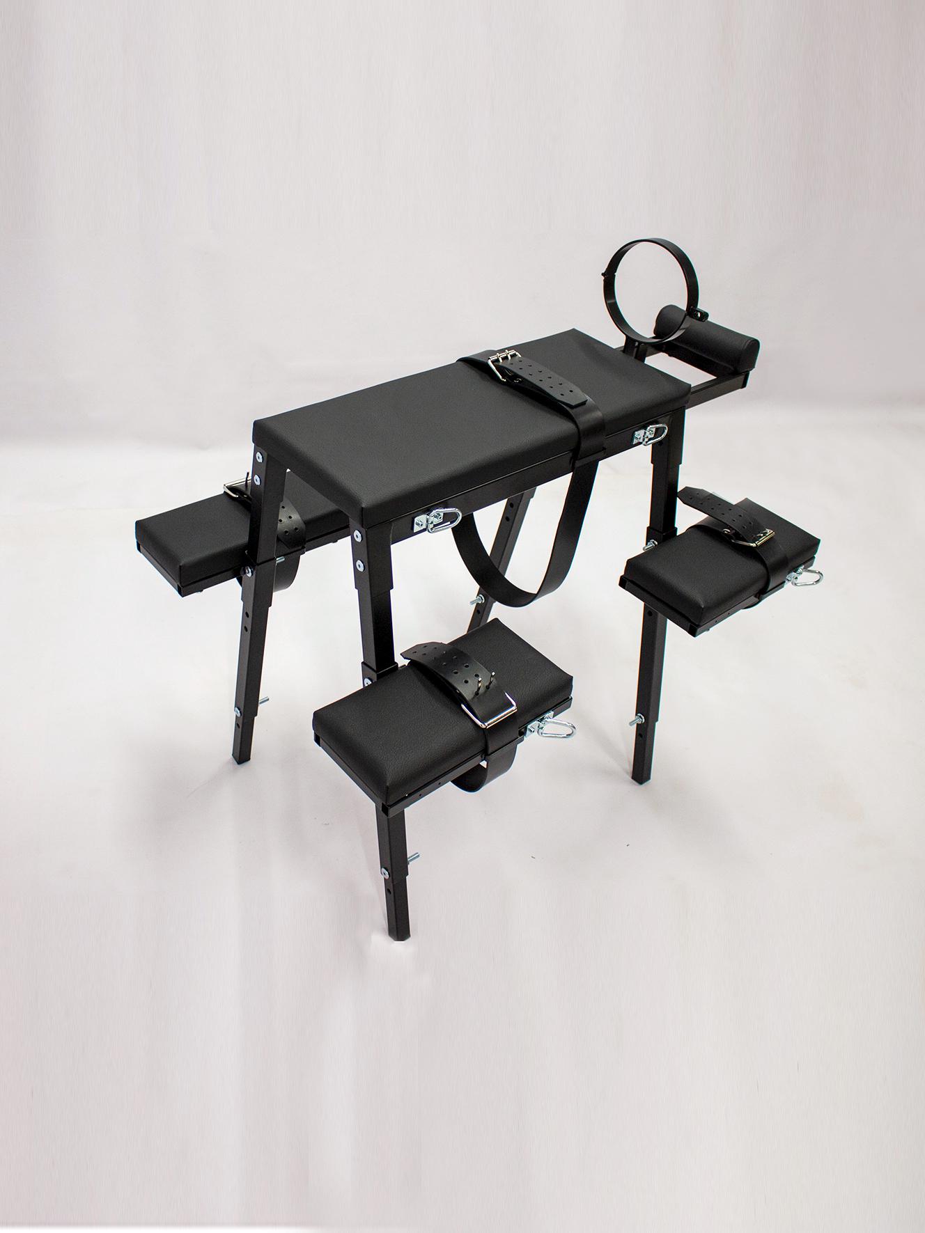 Modular Restraint Bench, Steel BDSM Bench With Head Stock and Leg ...
