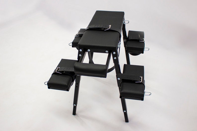 PADDED BDSM BENCH With Bondage Restraints. Bdsm Bed, Dungeon Chair for ...