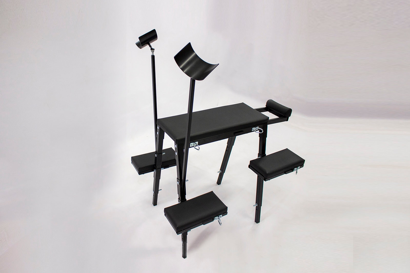 PADDED BDSM BENCH With Bondage Restraints. Bdsm Bed, Dungeon Chair for ...