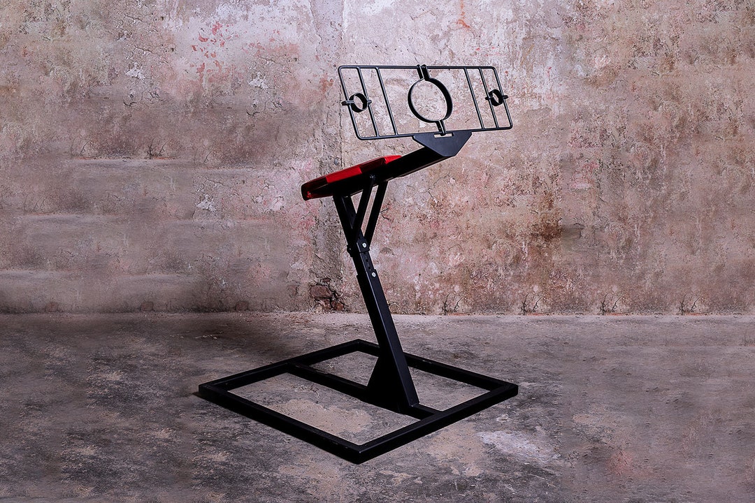 IMMOBILIZATION STAND With Handcuffs and Collar for Bondage. Heavy Duty ...