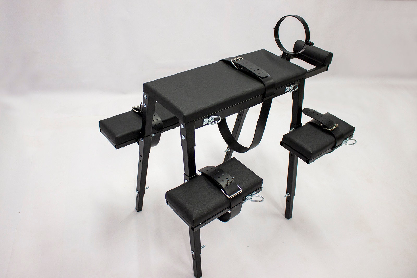 PADDED BDSM BENCH With Bondage Restraints. Bdsm Bed, Dungeon Chair for ...