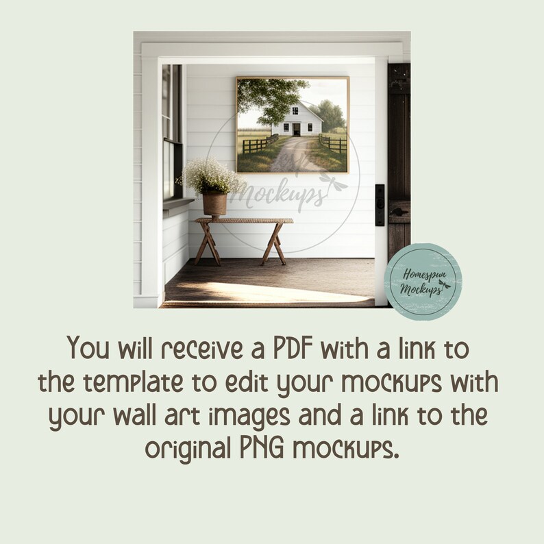 Canva Farmhouse Entryway Mockups/canva Drop & Drag Interior Mockups ...