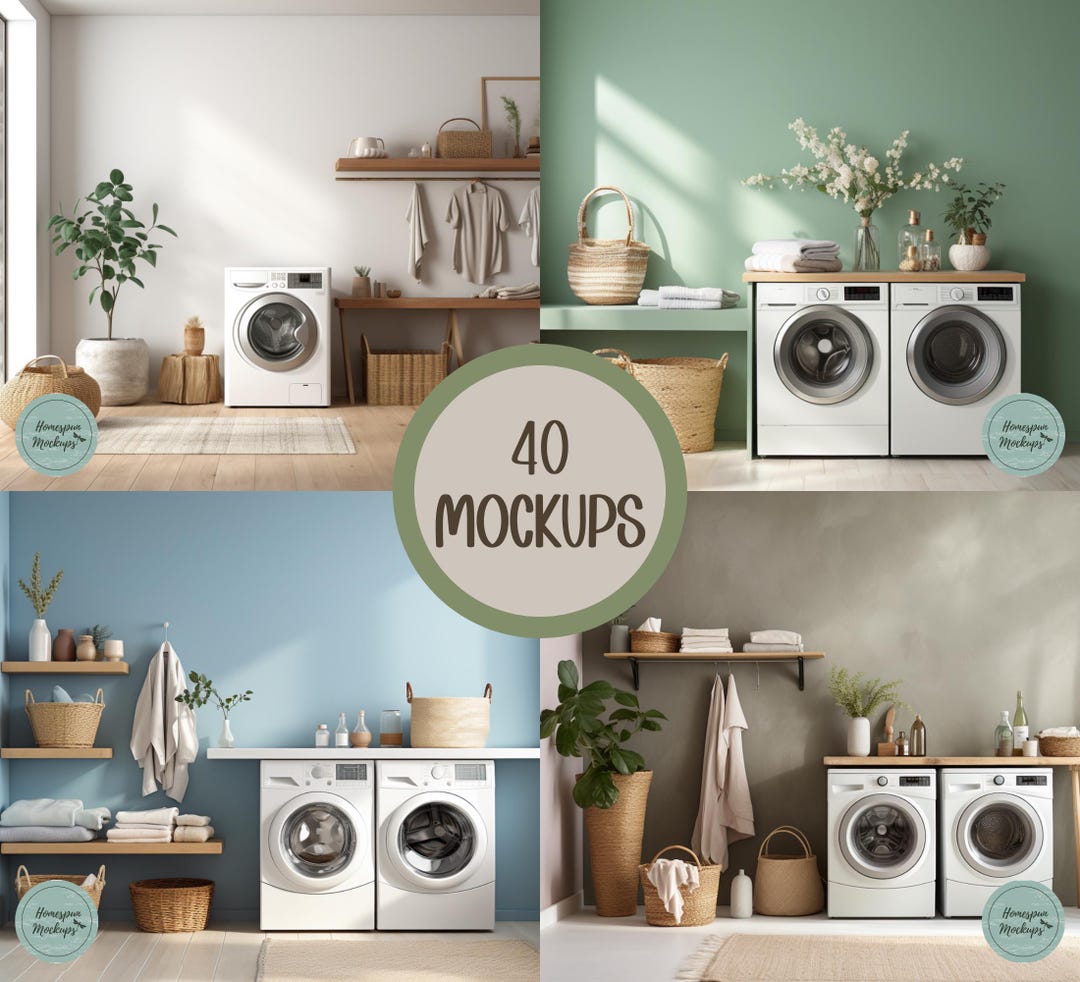40 Laundry Room Mockups/300 DPI Png's/mud Room Mockups/empty Wall ...
