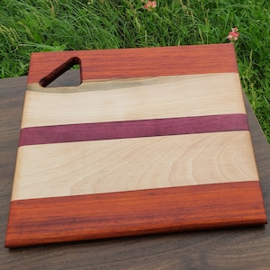 Exotic Cutting Board, Cutting Board, Charcuterie Board, Maple, Purple ...