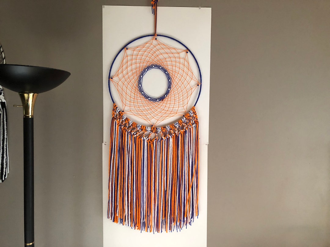 Orange and Blue, Wall Hanging, Dreamcatcher, Gators - Etsy