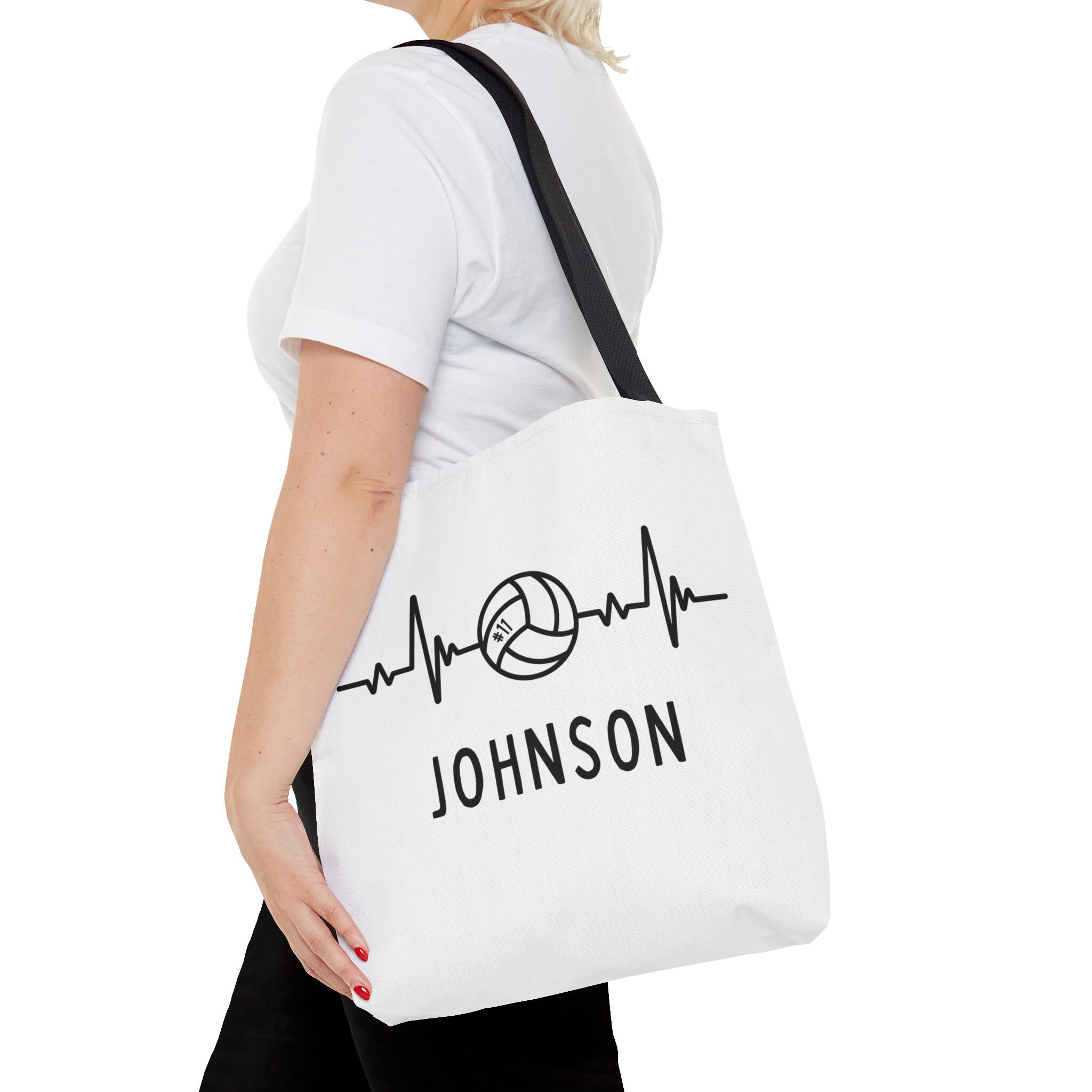 Personalized Volleyball Tote Bag, Custom Volleyball Bag, Volleyball Bag ...