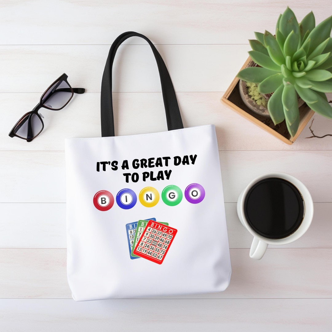 Great Day to Play Bingo Tote Bag, Bingo Bag, Gift for Bingo Lover, Gift ...