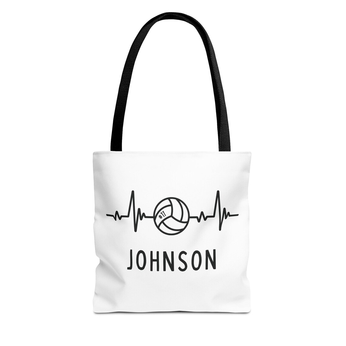 Personalized Volleyball Tote Bag, Custom Volleyball Bag, Volleyball Bag ...