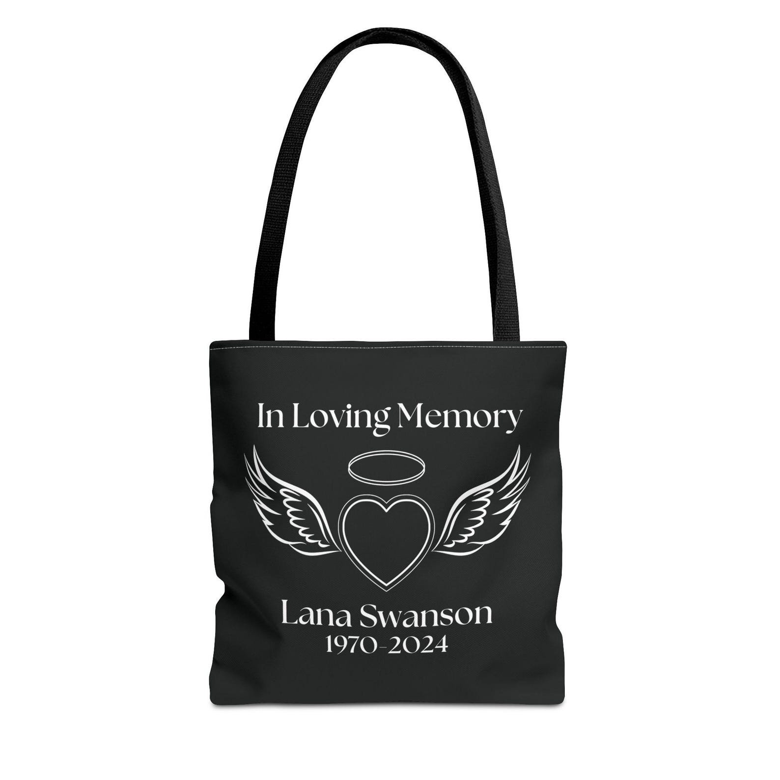 In Loving Memory Wing Tote Bag, Remembrance Bag, Custom Keepsake Tote ...