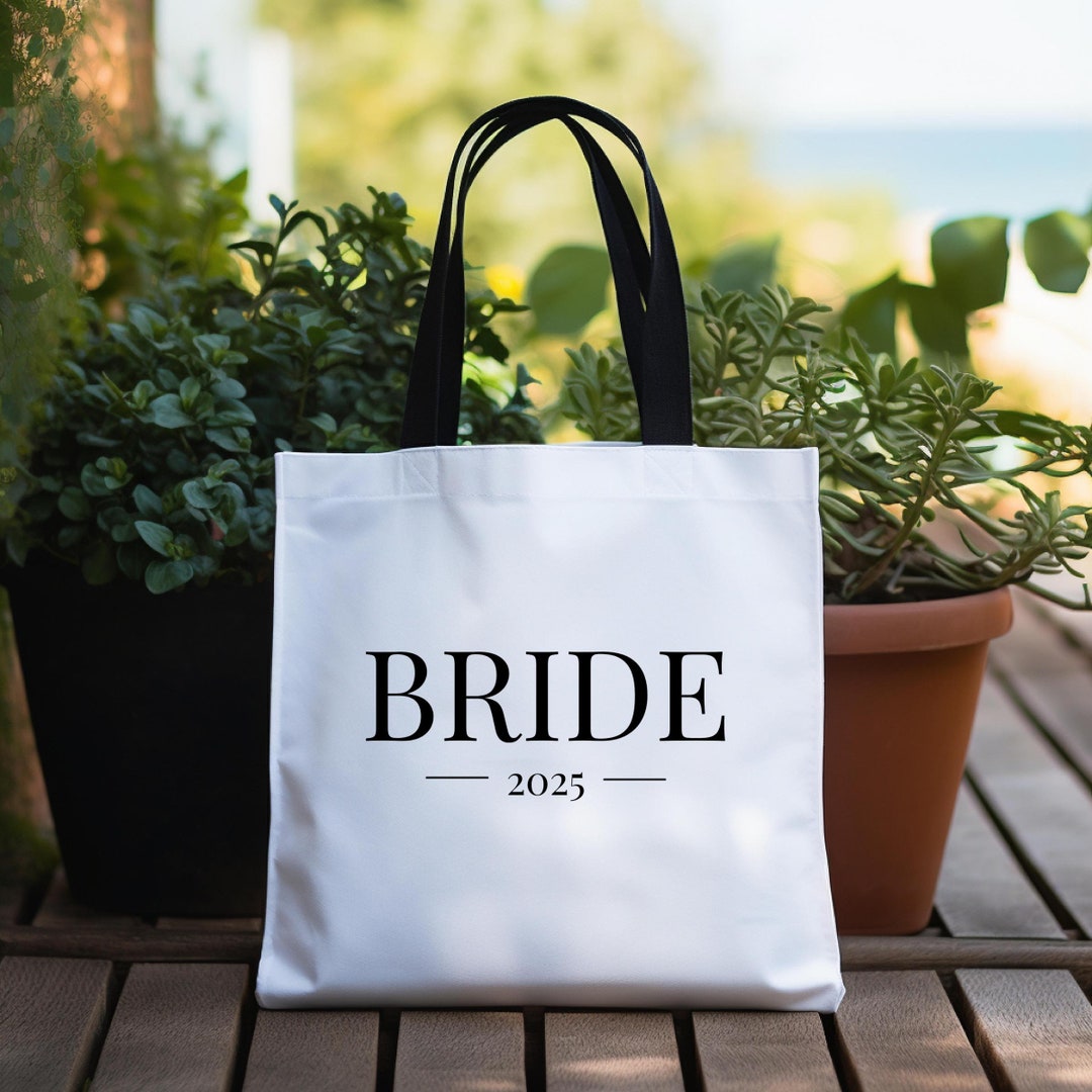 Bride 2025 Tote Bag, Bride Bag, Bride Gift, Bridal Tote Bag, 2025 Bride ...