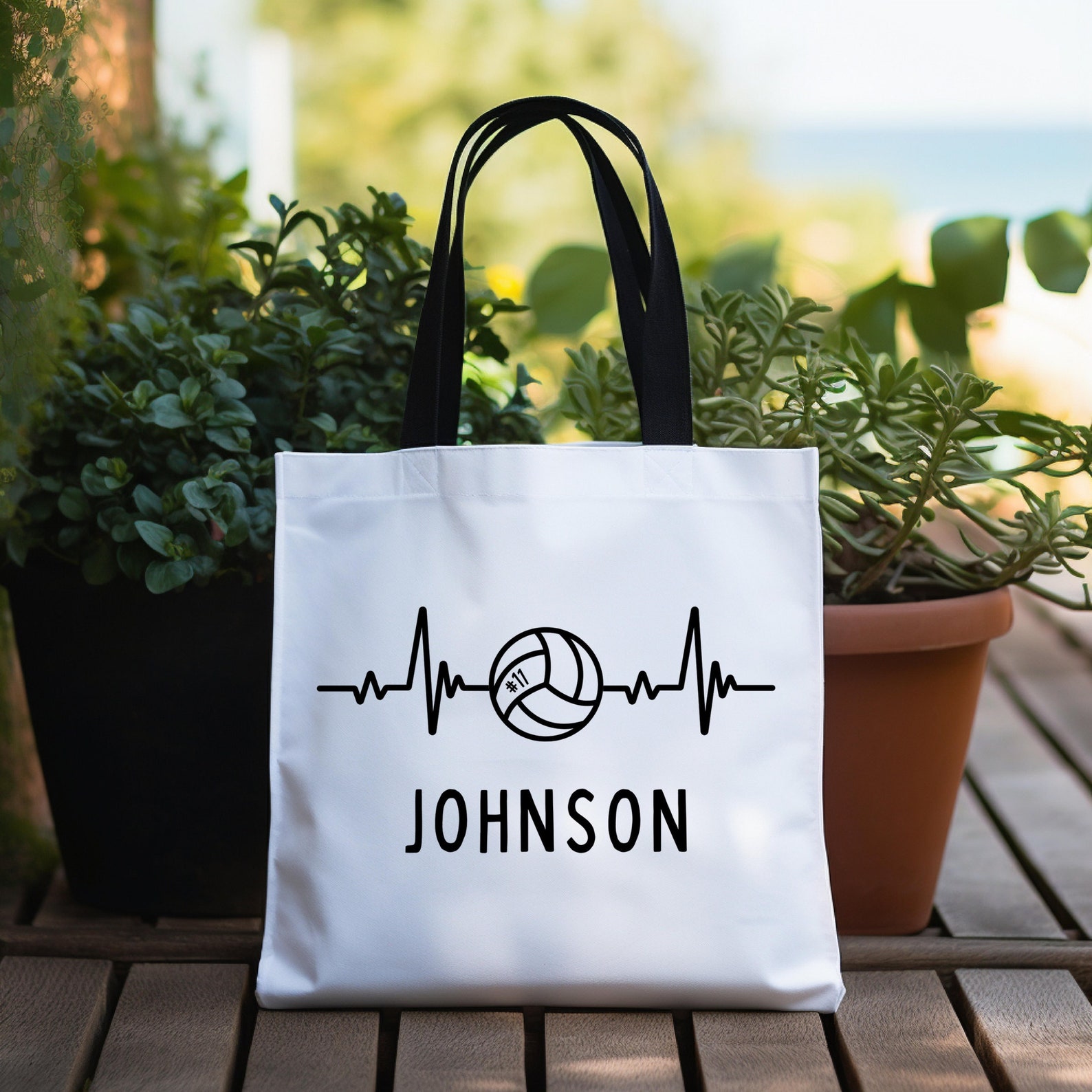 Personalized Volleyball Tote Bag, Custom Volleyball Bag, Volleyball Bag ...