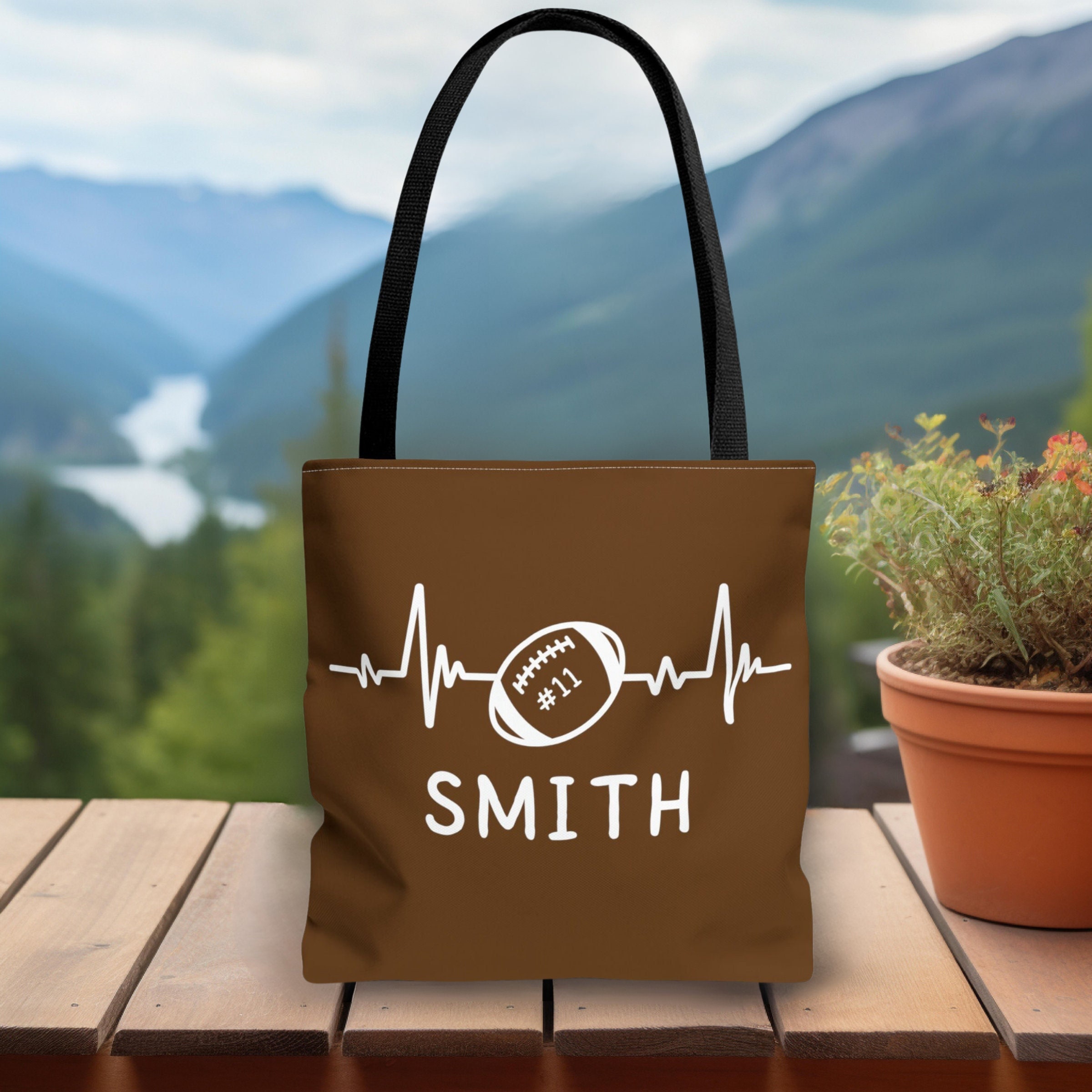 Personalized Football Tote Bag, Custom Football Bag, Football Bag ...