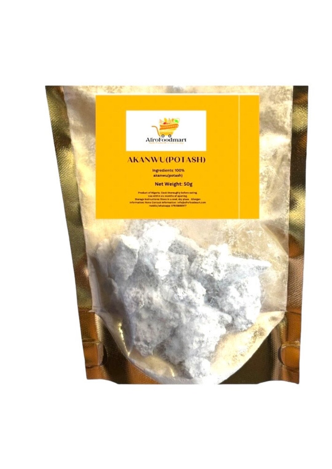30g Food-grade Akanwu potash, Kaun Essential for Nigerian Soups ...