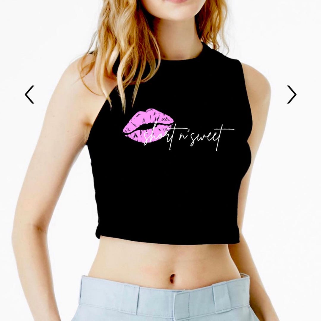 Short N Sweet Sabrina Carpenter Cropped Tank Top Taste Nonsense ...