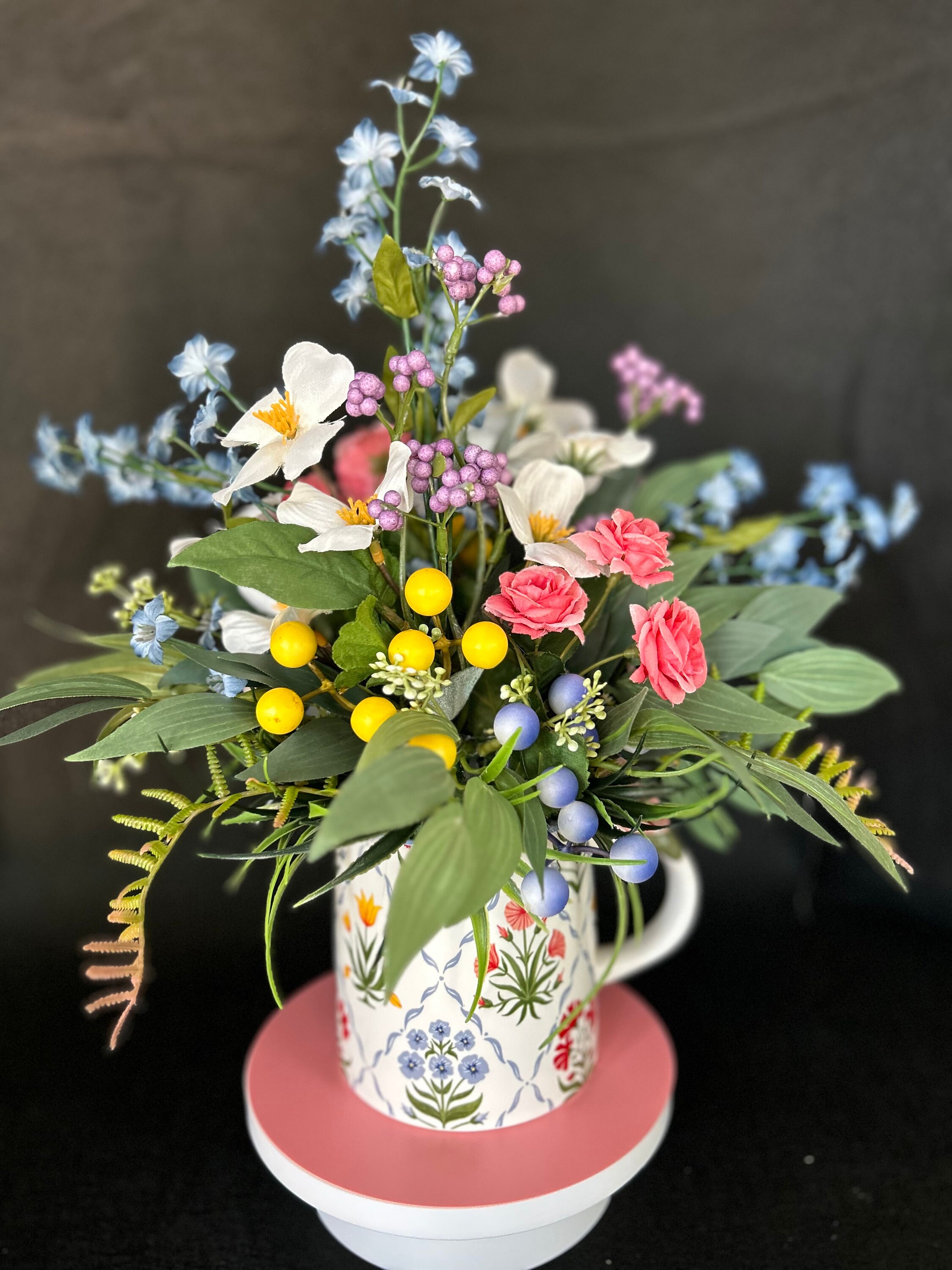 Mixed Pastel Florals, Mug Floral Design, Spring/summer Arrangement ...