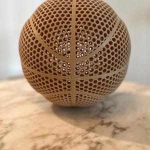 3D Printed Airless Basketball - Gift for Him - Sports Collectible ...