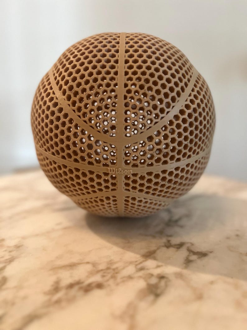 3D Printed Airless Basketball - Gift for Him - Sports Collectible ...