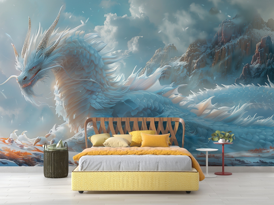Asian Myth Dragon Decals,dragon Murals Home,legendary Wall Decal,dragon ...