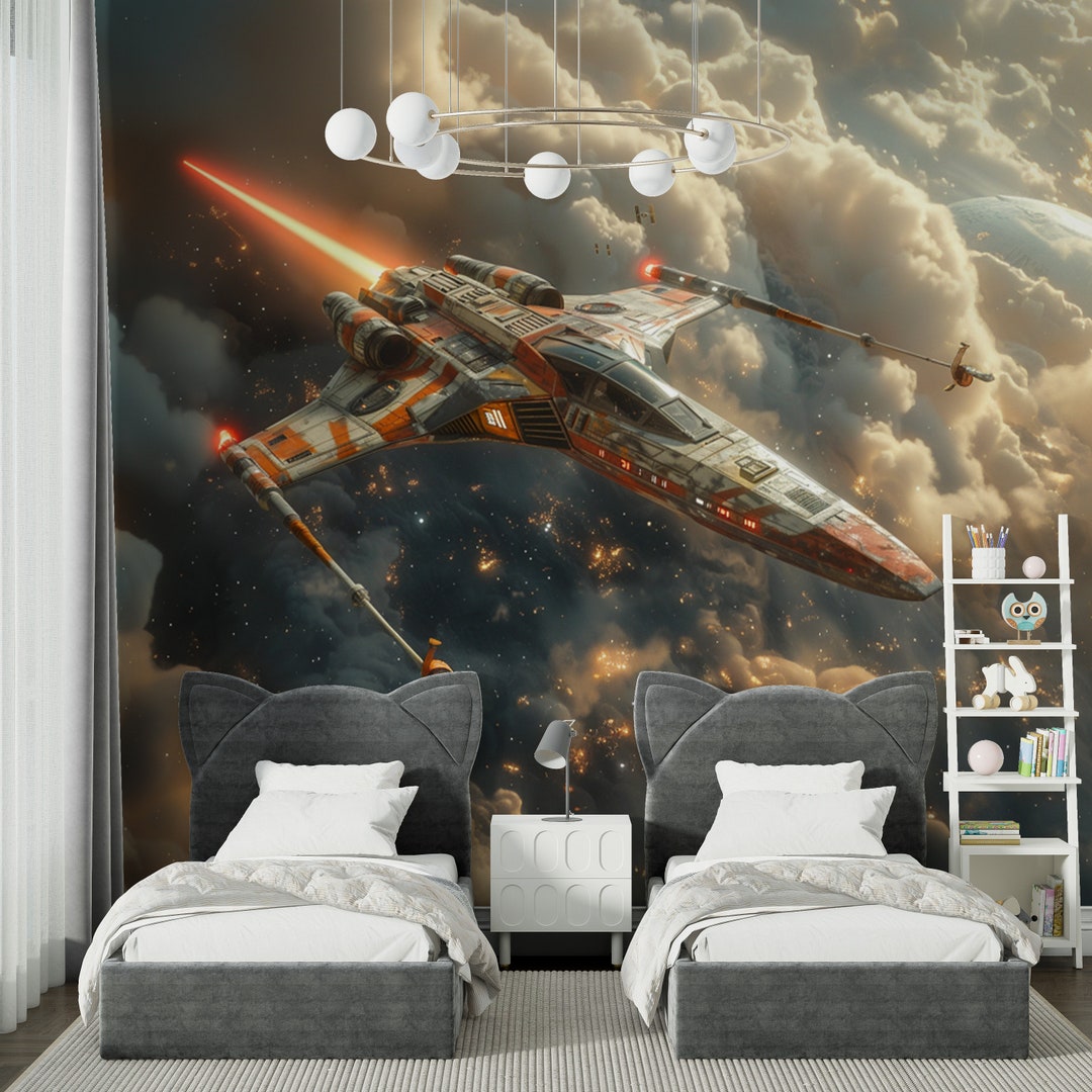 Spacecraft Wall Art,spacecraft Decals,star Wars Wall Art,galactic Wall ...