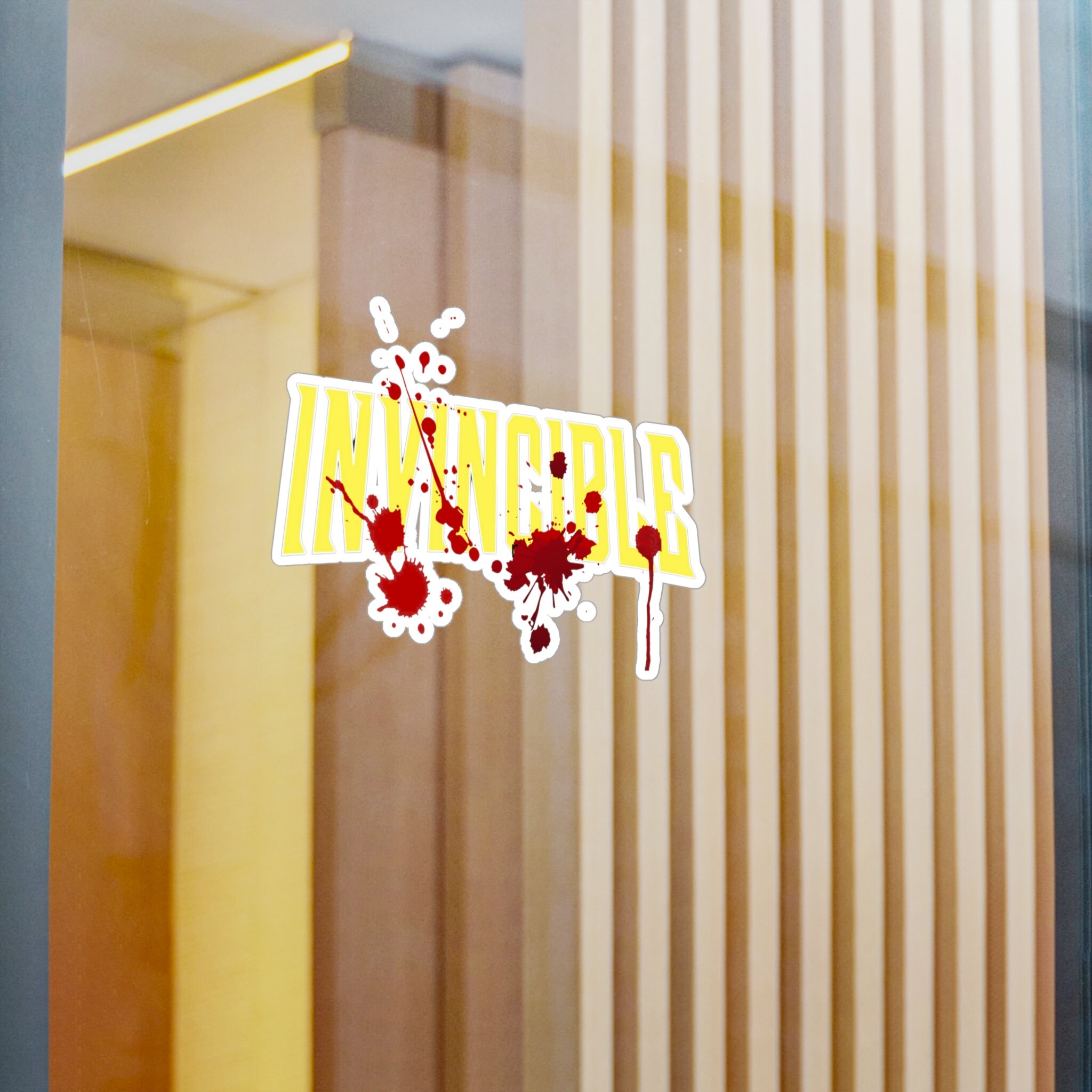 Invincible Blood Splatter Vinyl Decal - Etsy