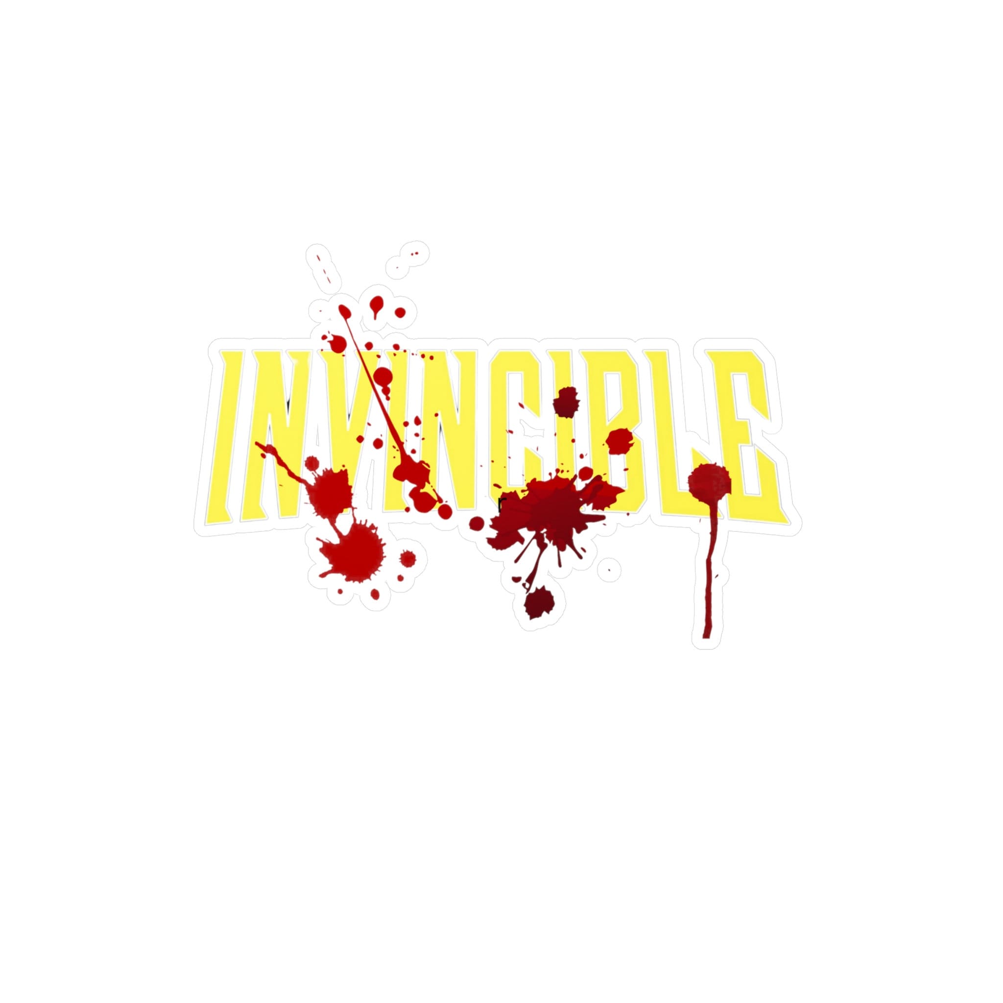 Invincible Blood Splatter Vinyl Decal - Etsy