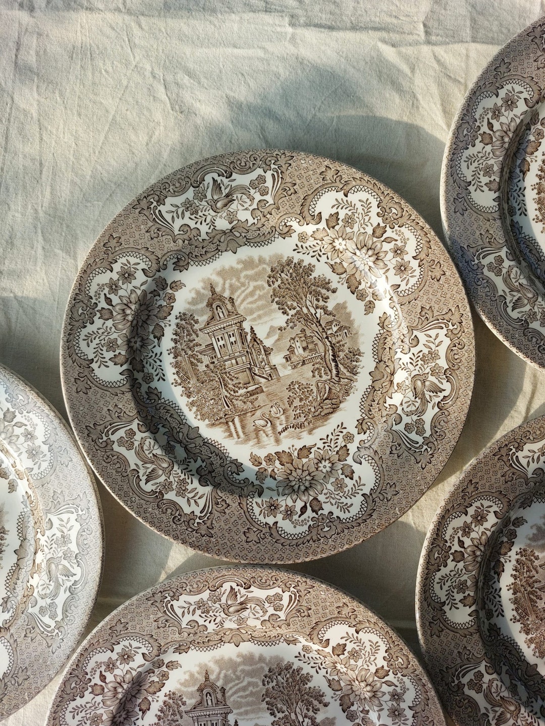 5 Staffordshire English Ironstone Tableware Plates, English Ironstone ...