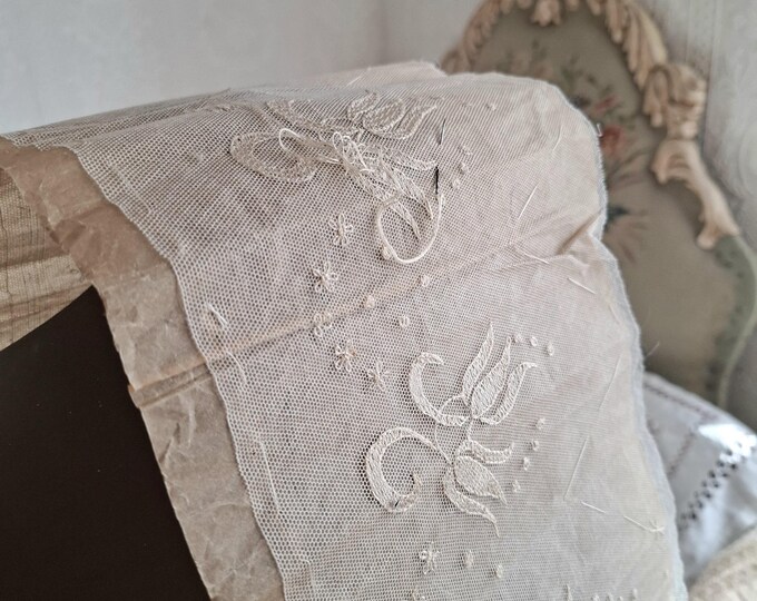 Antique 1800s Limerick Lace With Pattern Still Attached, Antique ...