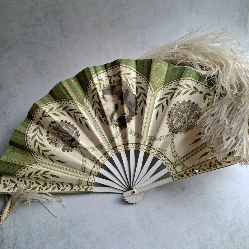Antique Hand Fan - Etsy