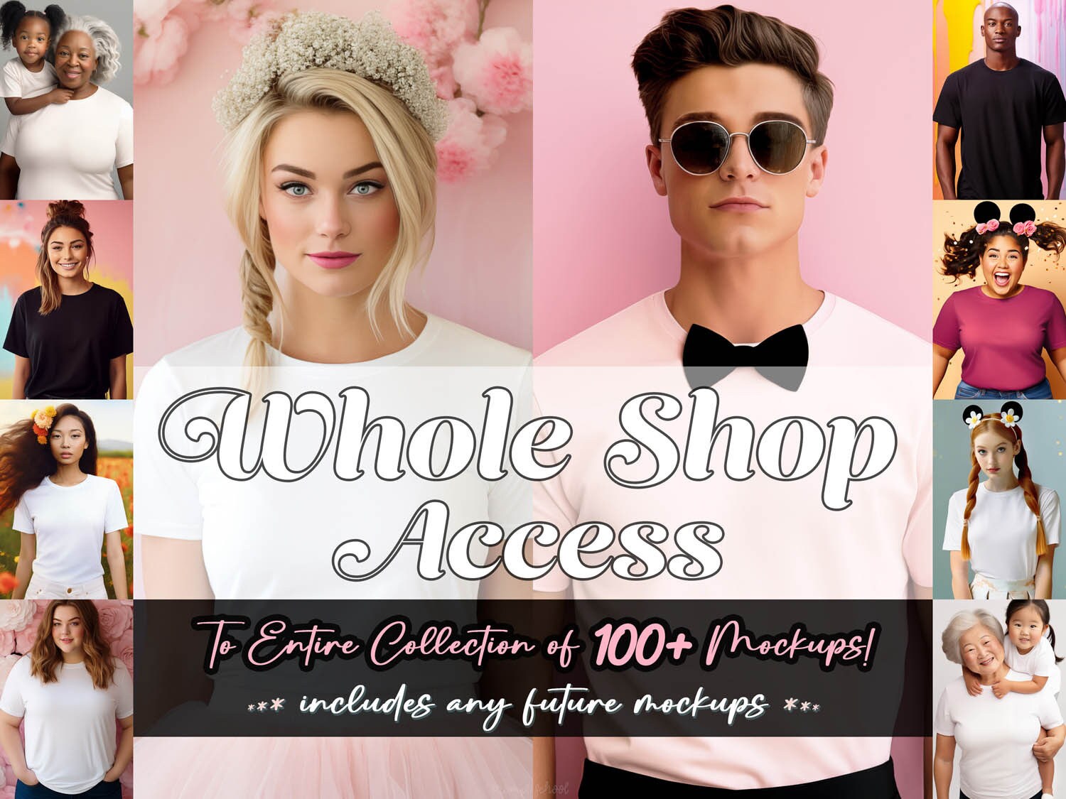 Whole Shop Mockup Bundle, Shirt Mockups, Bella Canvas 3001, Entire Shop ...