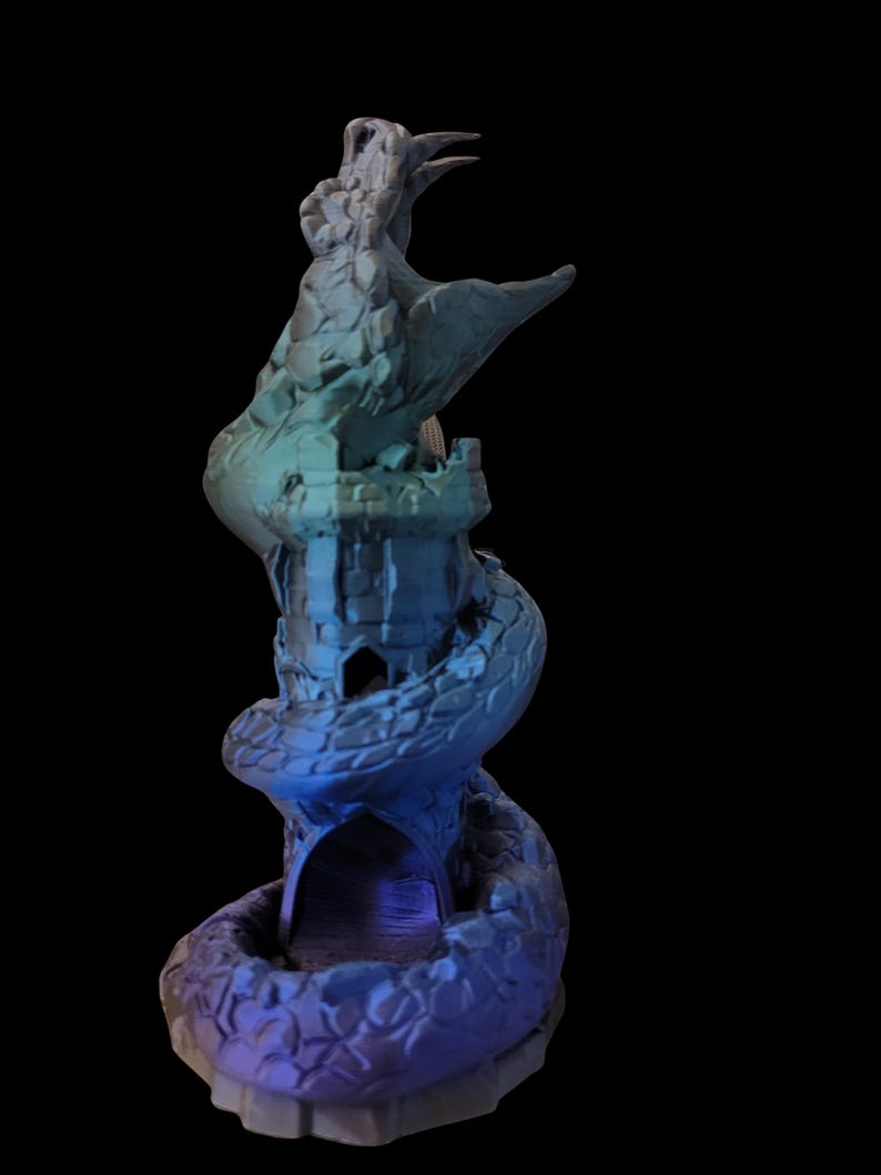 Basilisk Dice Tower for Dungeons & Dragons or Any Dice-rolling Game - Etsy