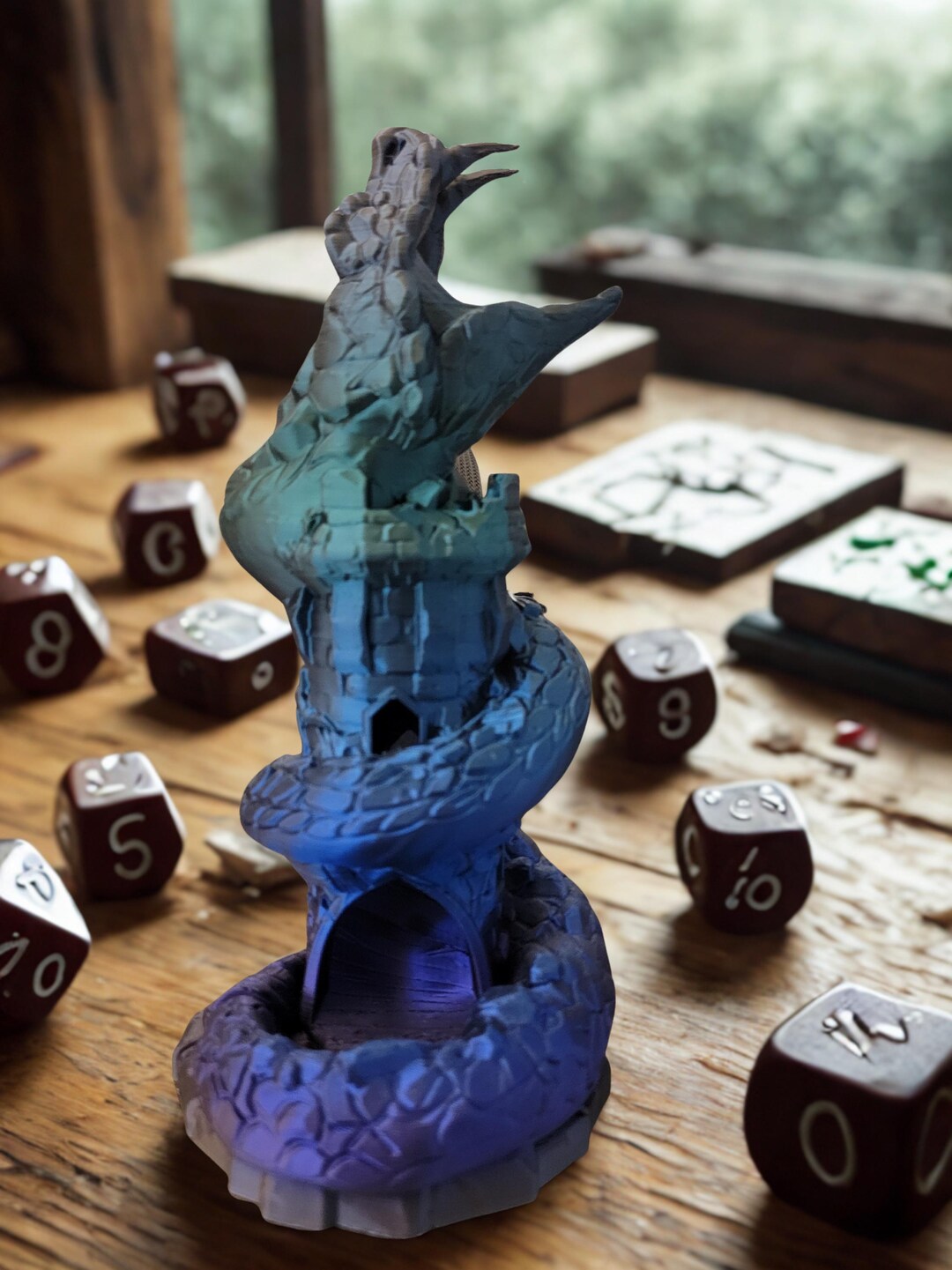 Basilisk Dice Tower for Dungeons & Dragons or Any Dice-rolling Game - Etsy