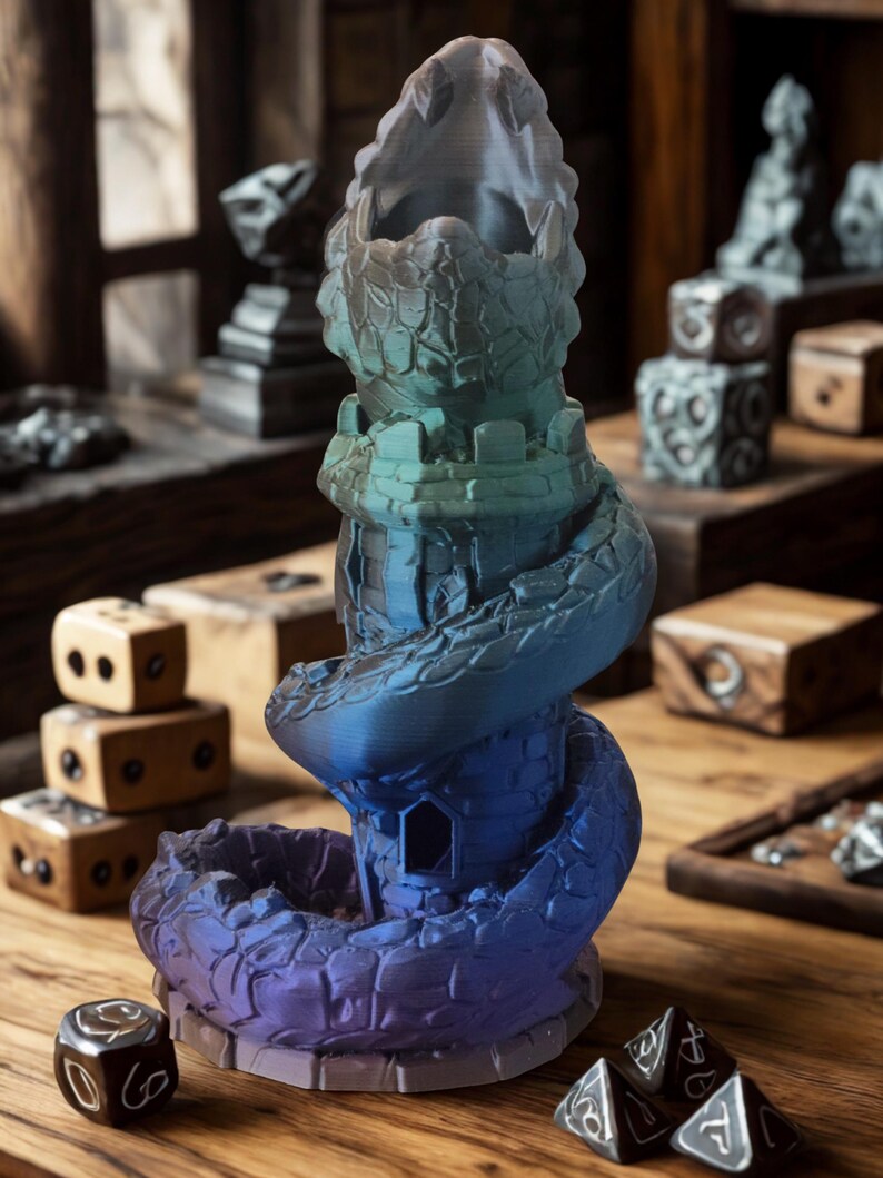 Basilisk Dice Tower for Dungeons & Dragons or Any Dice-rolling Game - Etsy