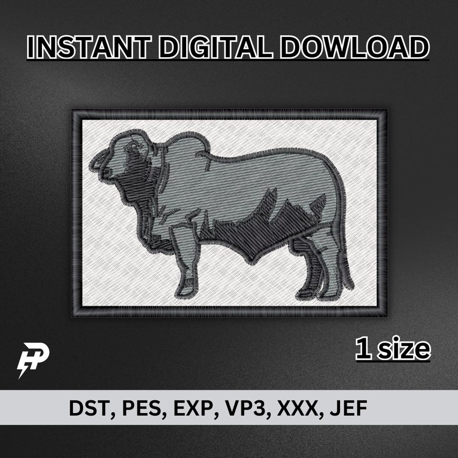 Brahman Bull Patch Embroidery File - Etsy