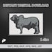 Brahman Bull Patch Embroidery File - Etsy
