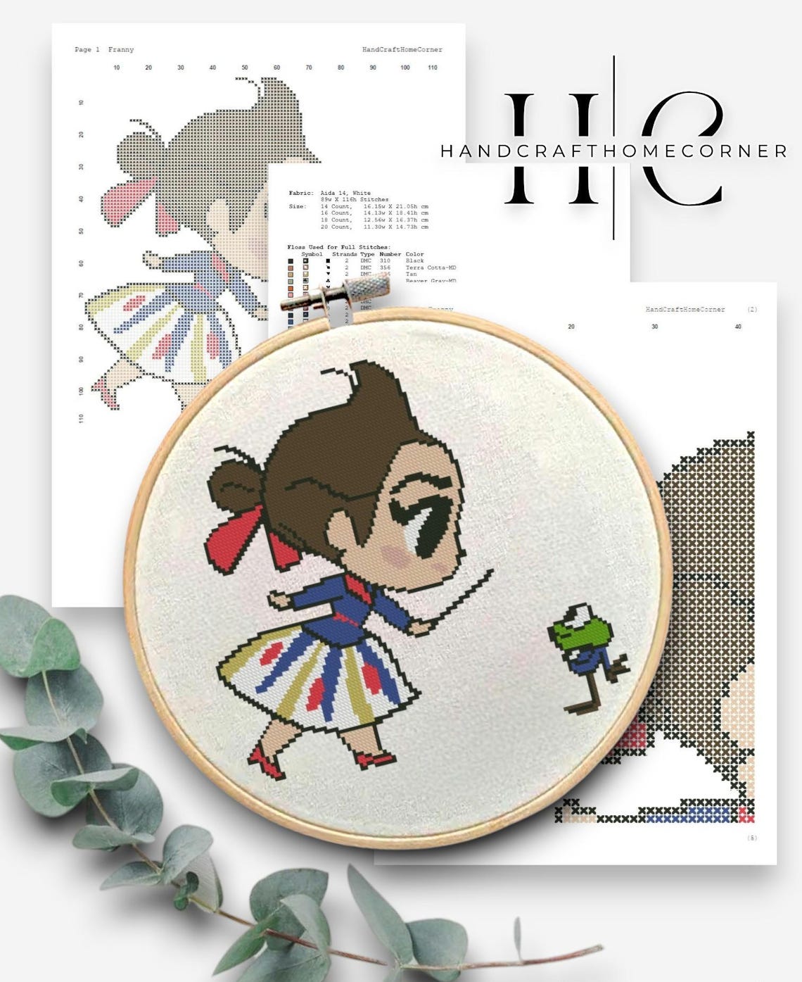 Francesca "franny" Robinson Making Magic to Little Frog - Cross Stitch ...