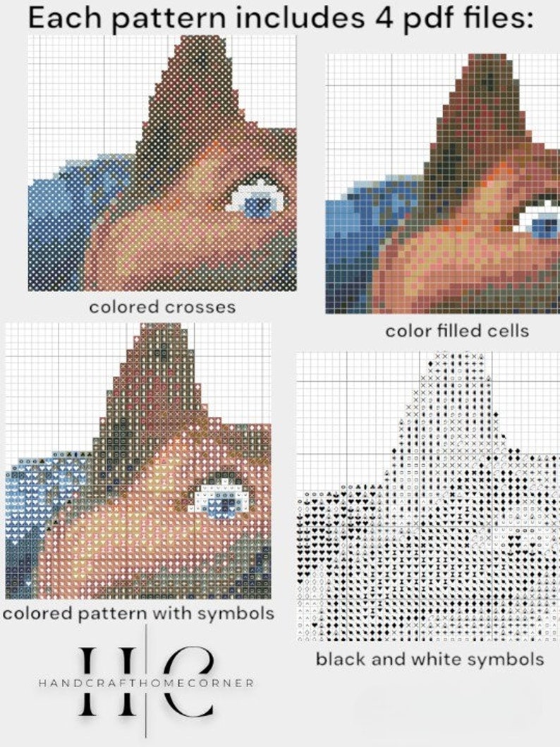 Princess Rapunzel and Pascal Cross Stitch Pattern. Princess-themed Home ...